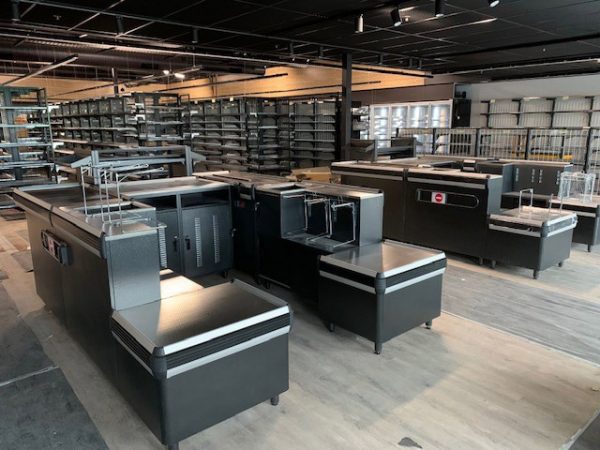 Cashier Counter Conveyor Checkout Tandem