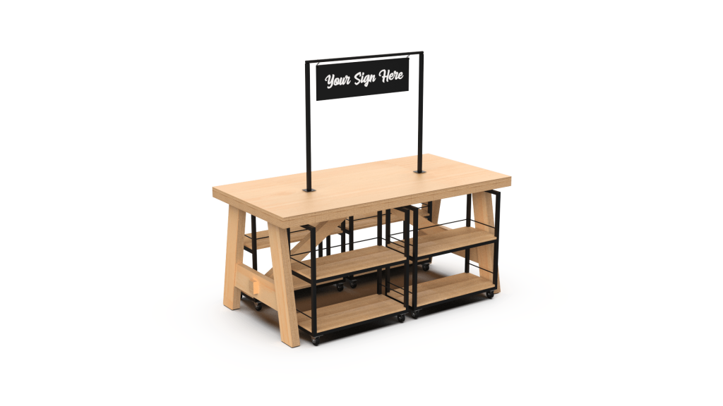 Rustic Display Table for Retail