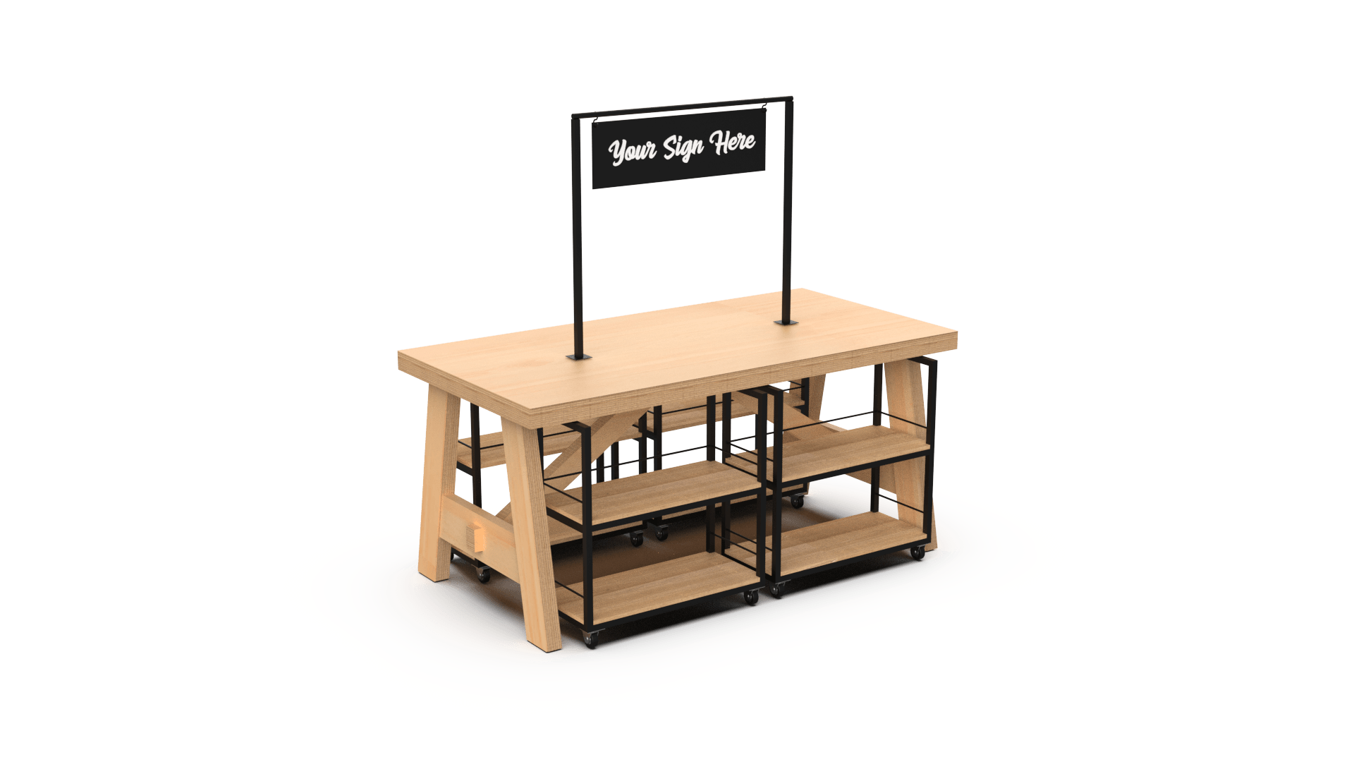 Rustic Display Table for Retail