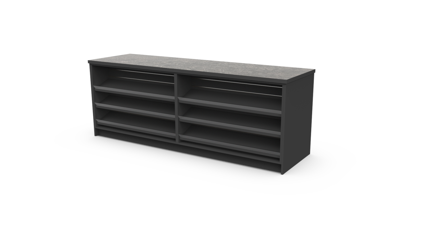 2400mm Display Cashier Counter - Gibson Retail Solutions
